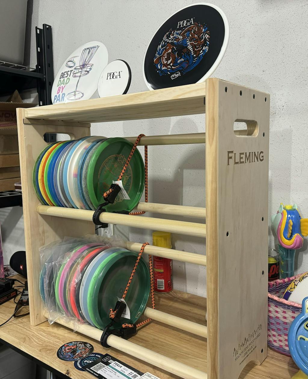 Customizable Disc Golf Storage Rack | 15-250 Discs | Free Laser Engrav ...