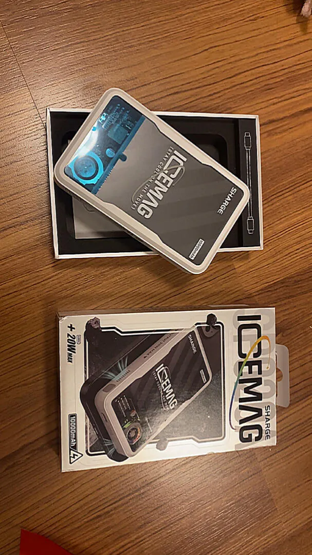 SHARGE ICEMAG Magnetic Battery Pack Active Cooling Wireless Power Bank