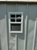 12" x 18" Flush Mount Sliding Shed Window | Tempered Glass, Screened,