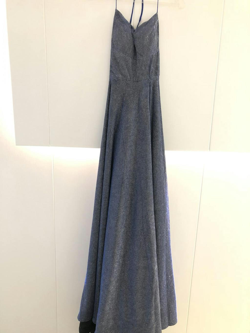 Sexy Back Lace Up Prom Dress with Micro Strap Back in Shimmering Fabri ...