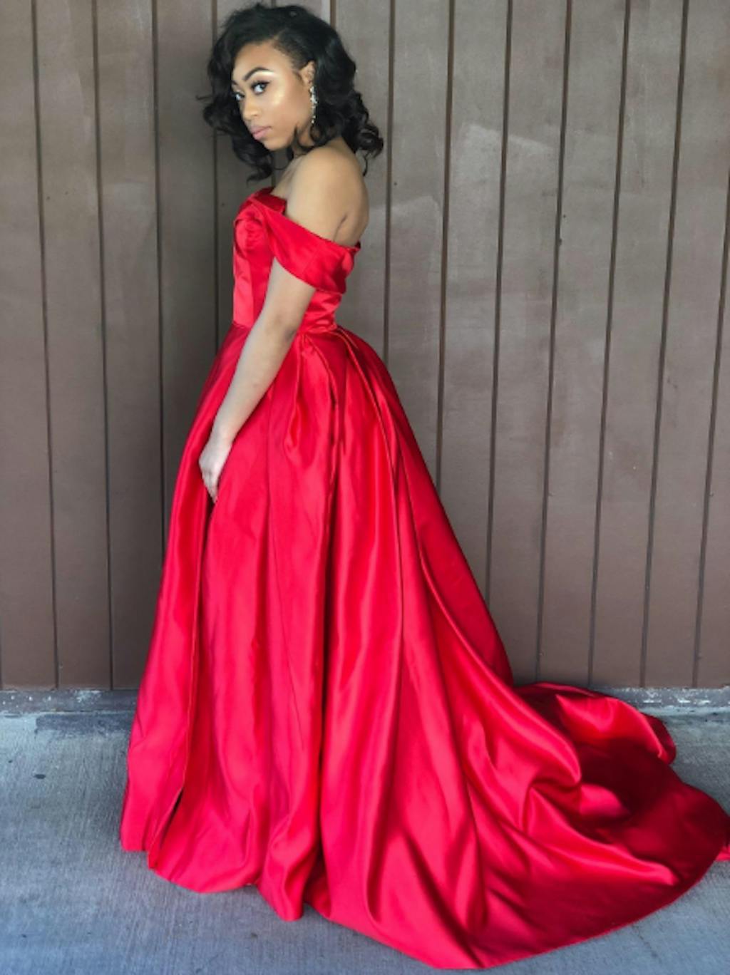 Off the Shoulder Maroon Prom Dresses Simple Cheap Long Prom Dresses ...