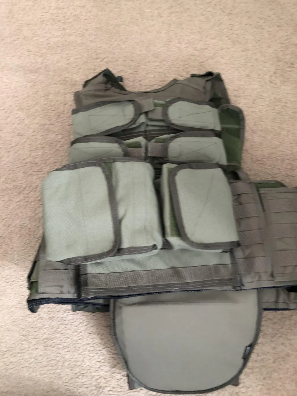 Delta force CAG tactical gears paraclete zip on assault back panel.