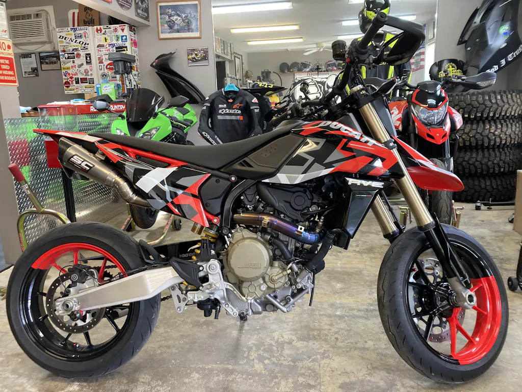 ST3351-2 SHIFT-TECH TITANIUM CAT-LESS HEADER SYSTEM HYPERMOTARD 698 ...