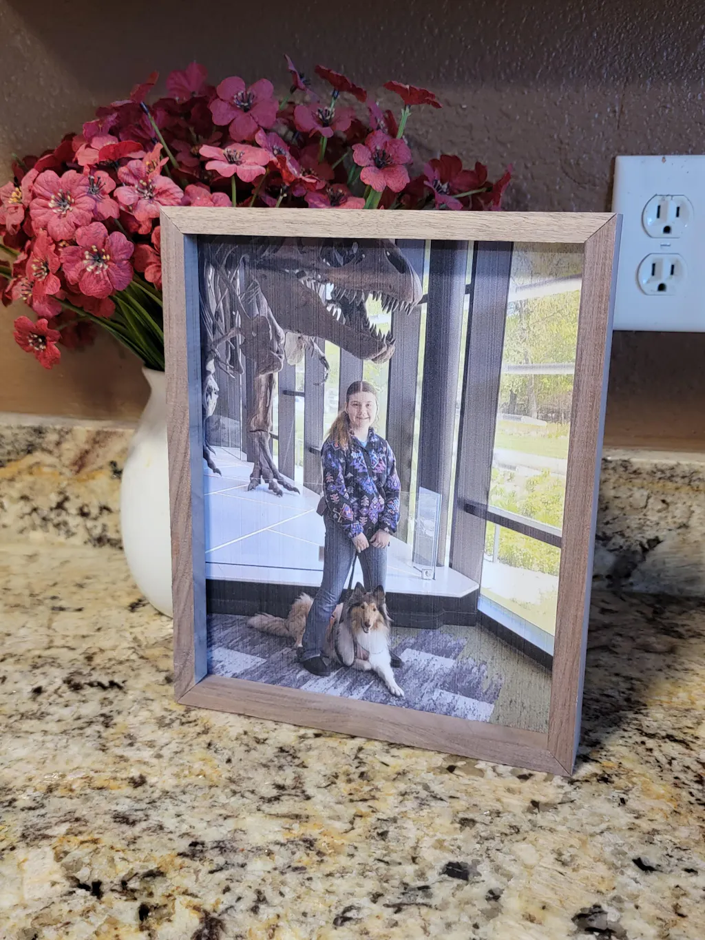 Portrait | Walnut Framed Wood Print | Upload Your Photo on Real Wood ...