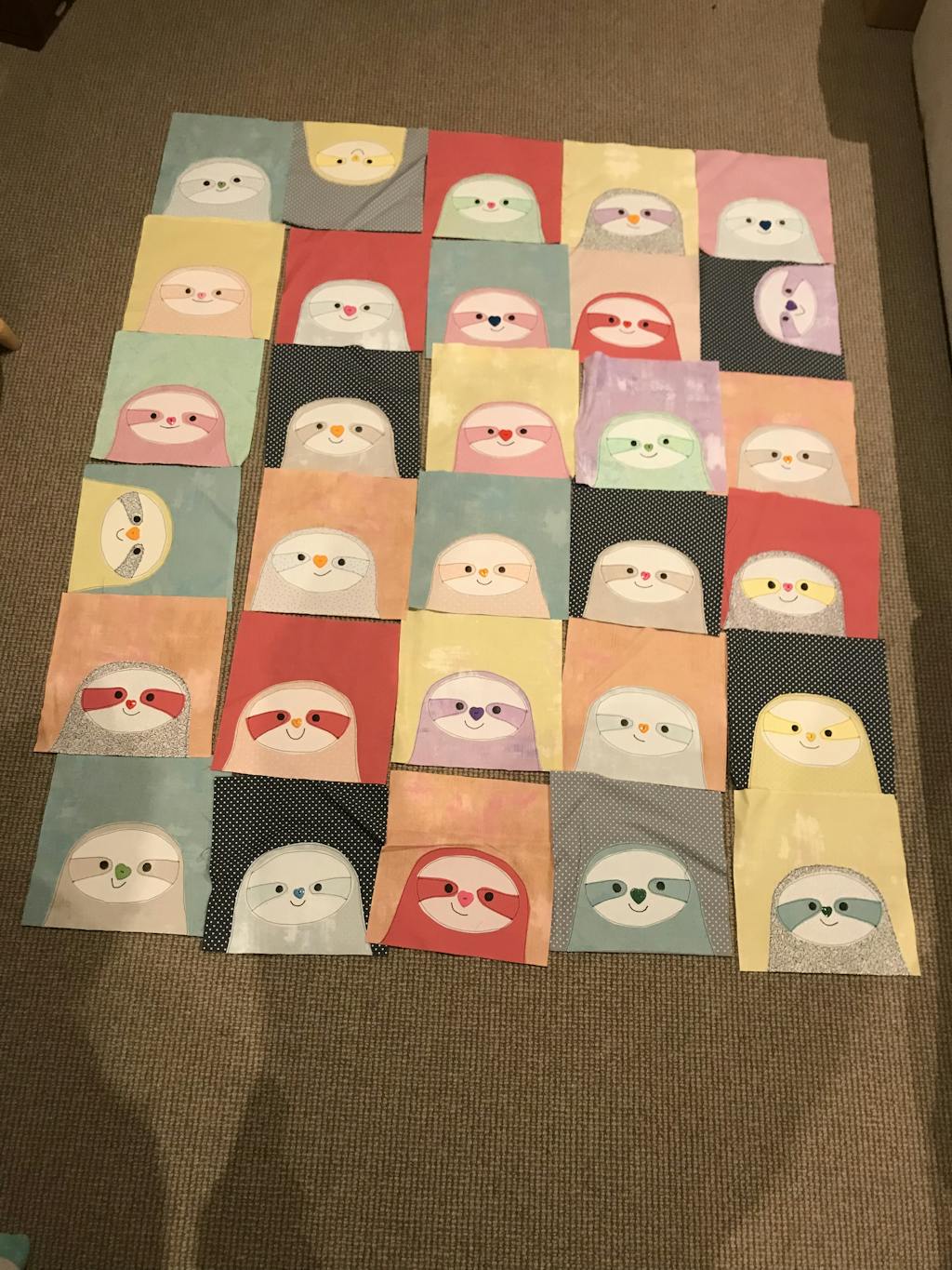 Silly Sloths Quilt Pattern – Shiny Happy World