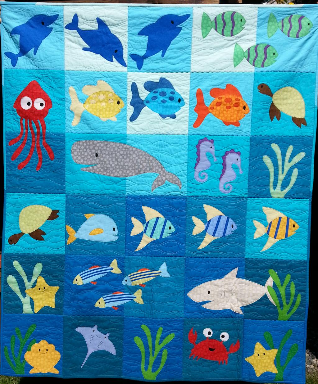Sea Creatures Quilt Pattern – Shiny Happy World