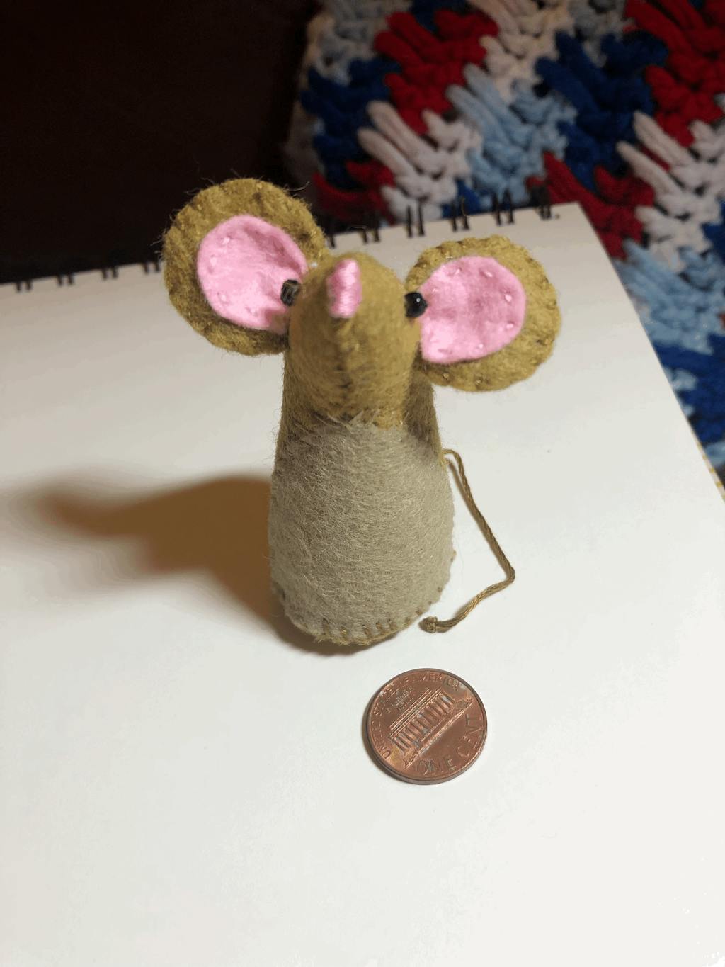 Napoleon the Mouse felt pattern – Shiny Happy World