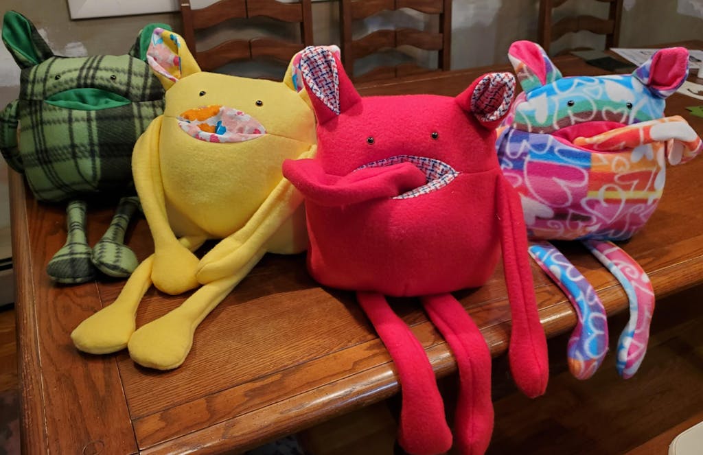 Munch - a softie pattern with a fun pocket mouth – Shiny Happy World