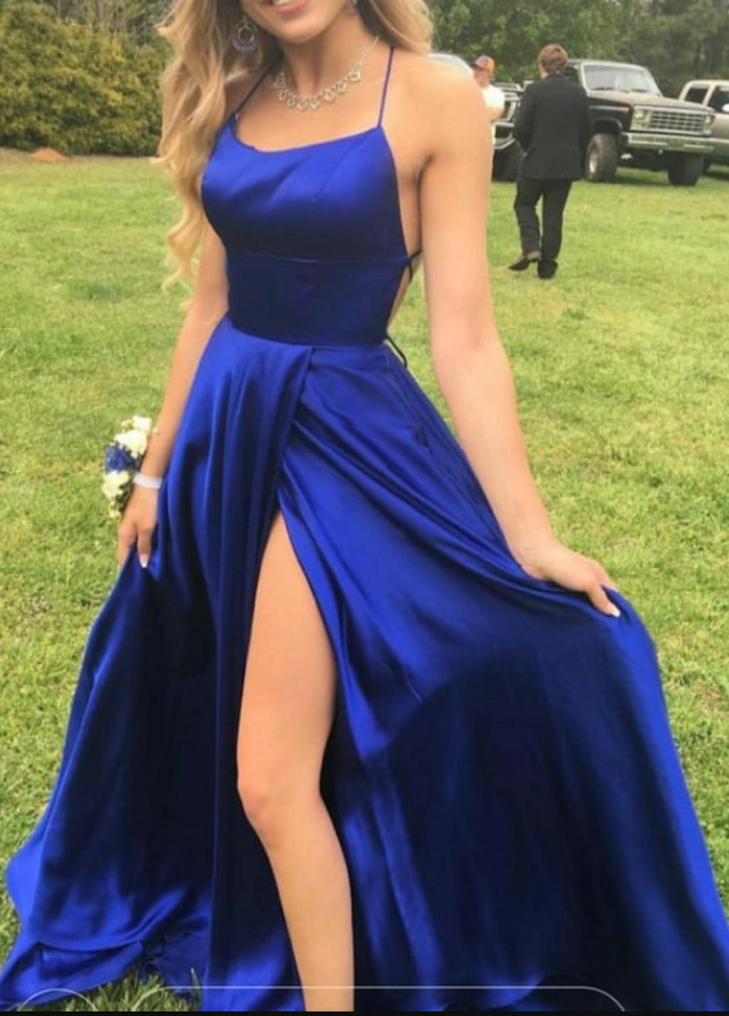 A-Line Simple Stunning Long Prom Dresses Formal Evening Gowns KS8099 ...