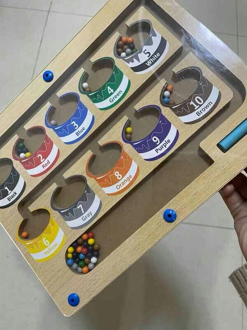 Magnetic Color and Number Maze, Wooden Magnet Puzzles Board Games for ...