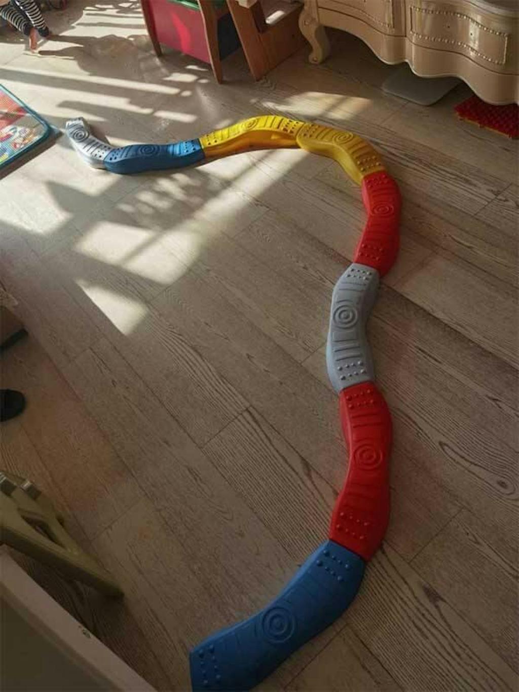 Colored Wavy Circle Balance Beams Stepping Stones for Kids, 20 Pc. Set ...