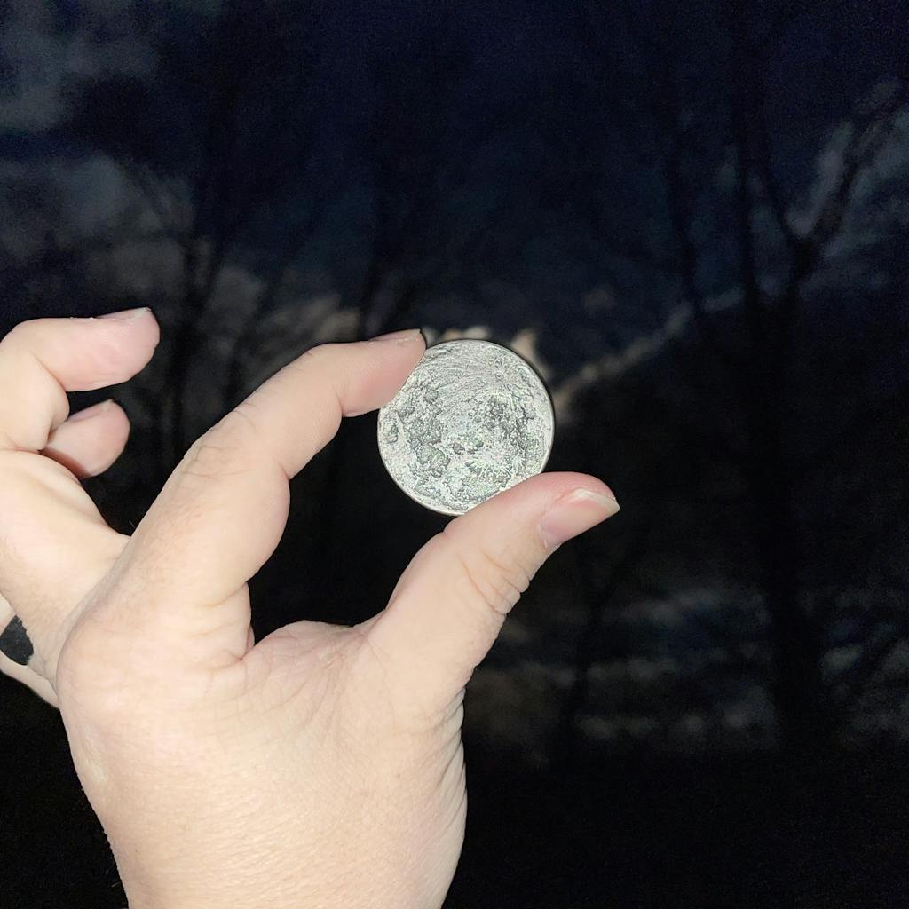 Full Moon 1oz Silver Coin 1.5" | Shire Post Mint