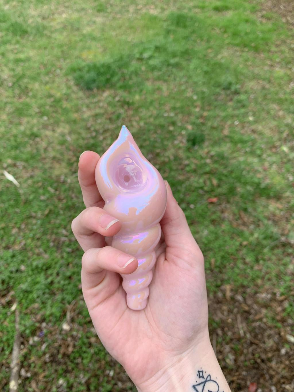 Iridescent Shell Pipe – Shop Burning Love