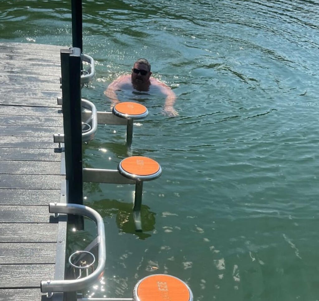 Pool Stools for Safer, Easier Water Entry | LakeEze