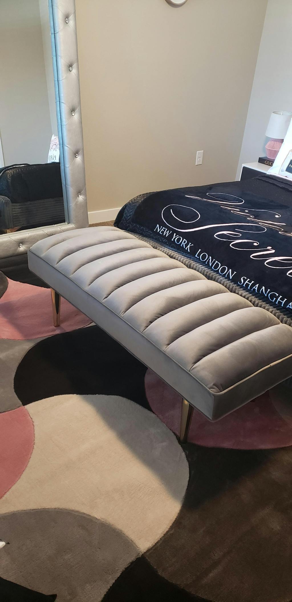 Raul Modern Bench Upholstered Channel Tufted for Bedroom – Inspired Home