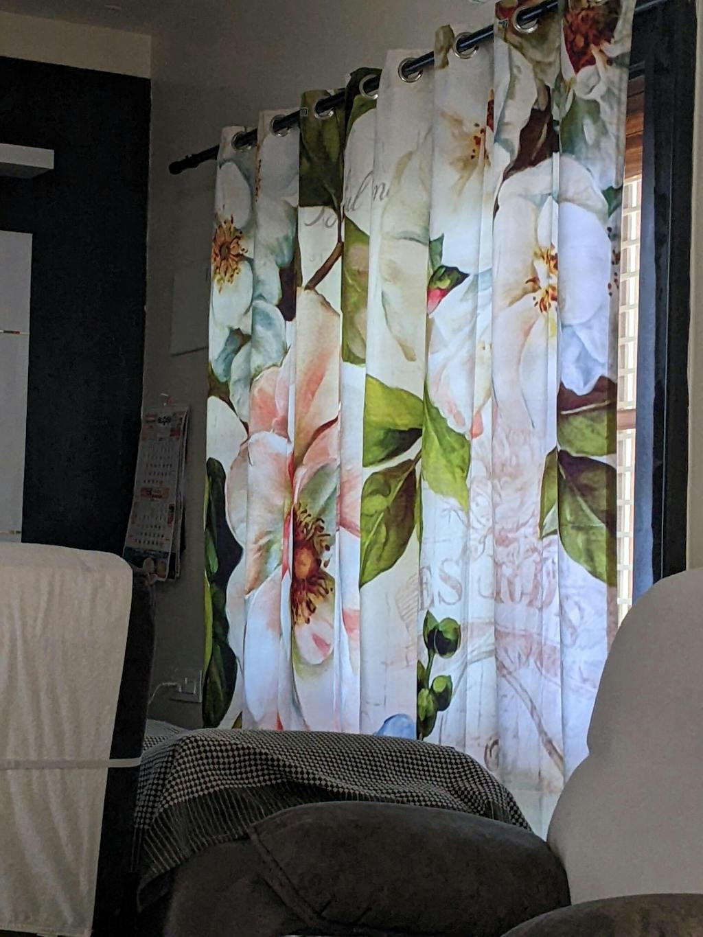 Premium Blackout Digital Curtains - Elegant Flora(Set of 2) – Shoppers ...
