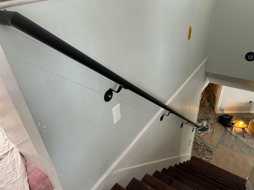 Round Metal Handrail | Wrought Iron Handrail | Right Angle Model – SI ...