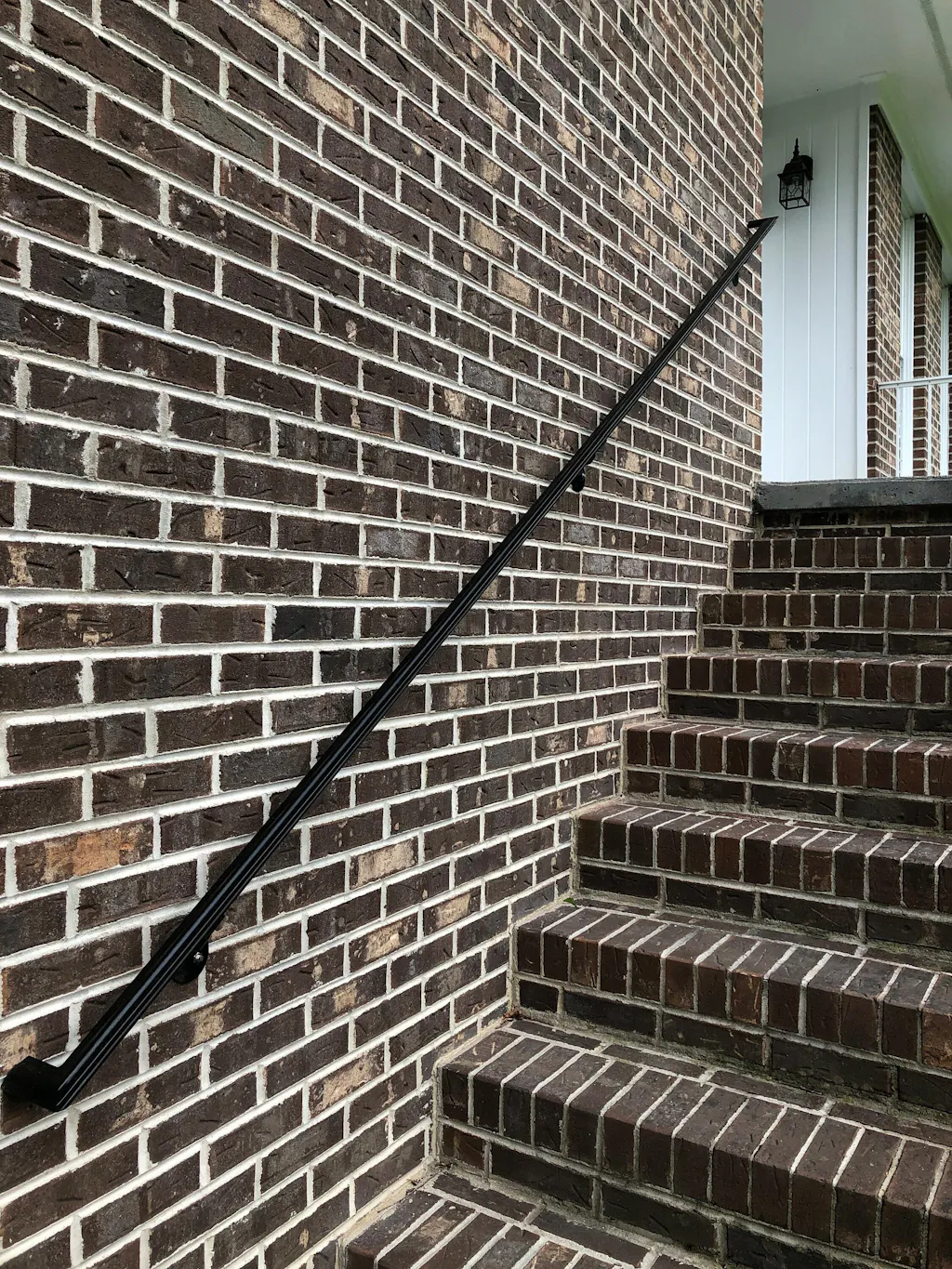 Hand-Forged, Modern Wrought Iron Handrail | Angled Model – SI Handrails