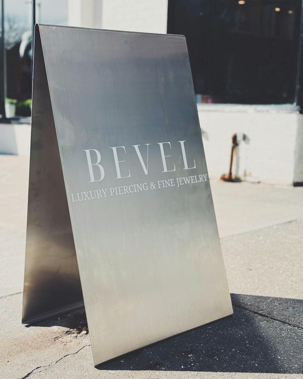 Brushed Stainless Steel A-Frame Sidewalk Sign | Premium 304 Steel Sign ...