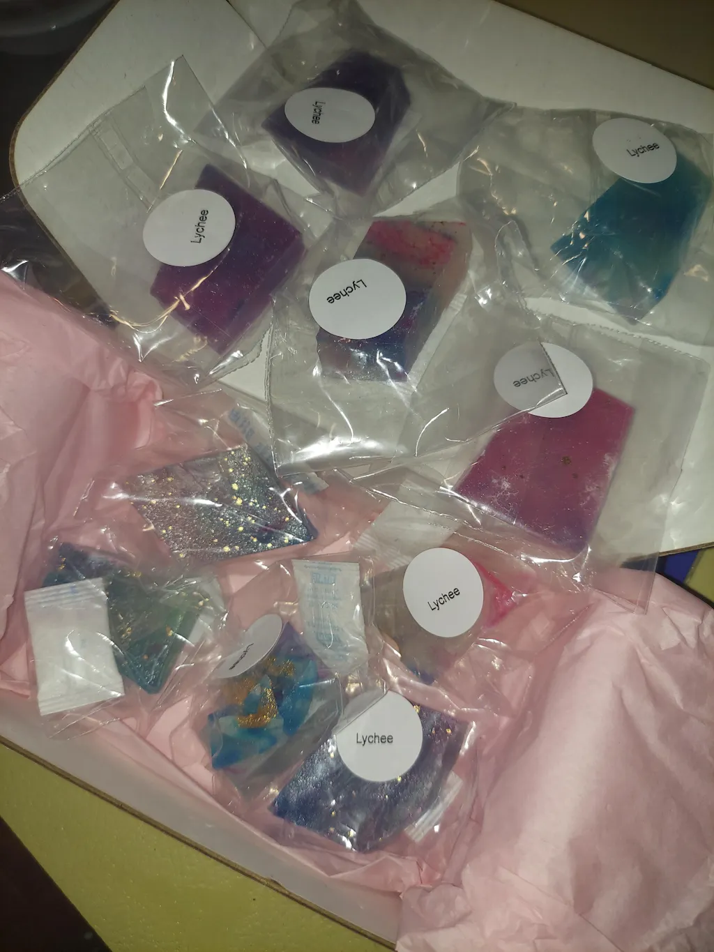 Lychee Aurora Crystal Candy | Handmade Kohakutou | Silky Gem Crystal Candy