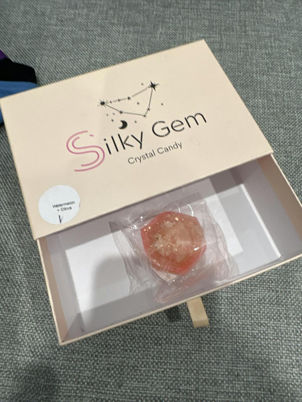 Watermelon Citrus Pink Calcite Crystal Candy Kohakutou | Silky Gem ...