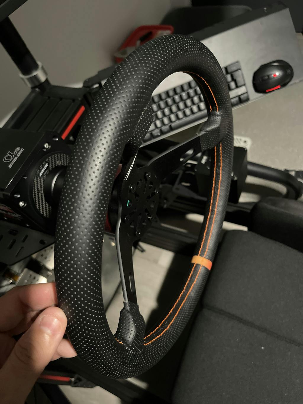 Adam LZ Sim Racing Steering Wheel - Leather – SIM HQ