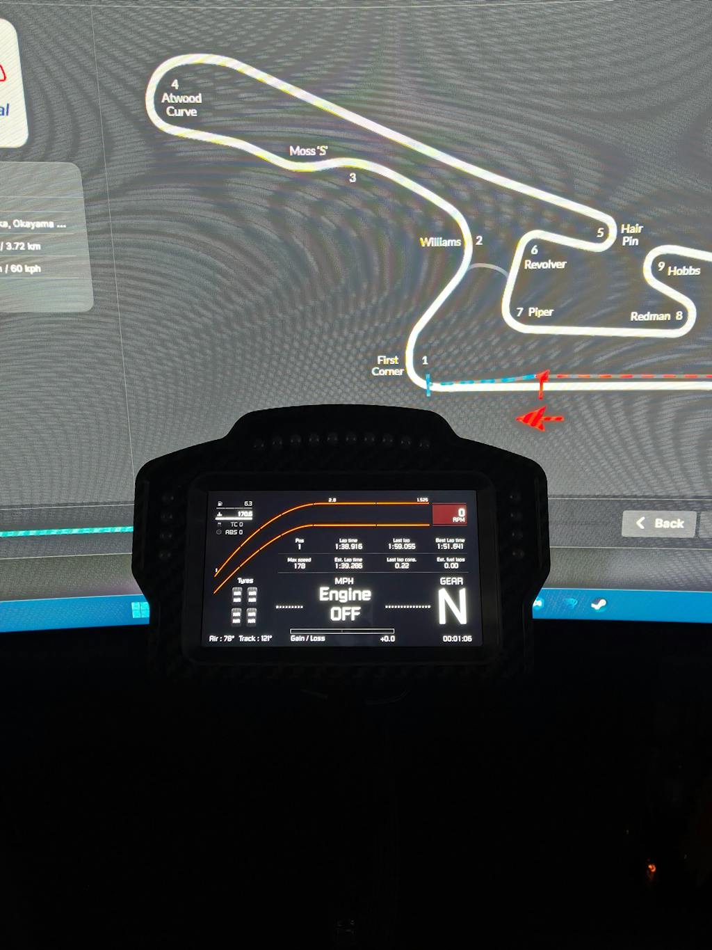 DDU 10.5 Sim Racing 5" Dash Display with LEDs – Sim Racing Addict