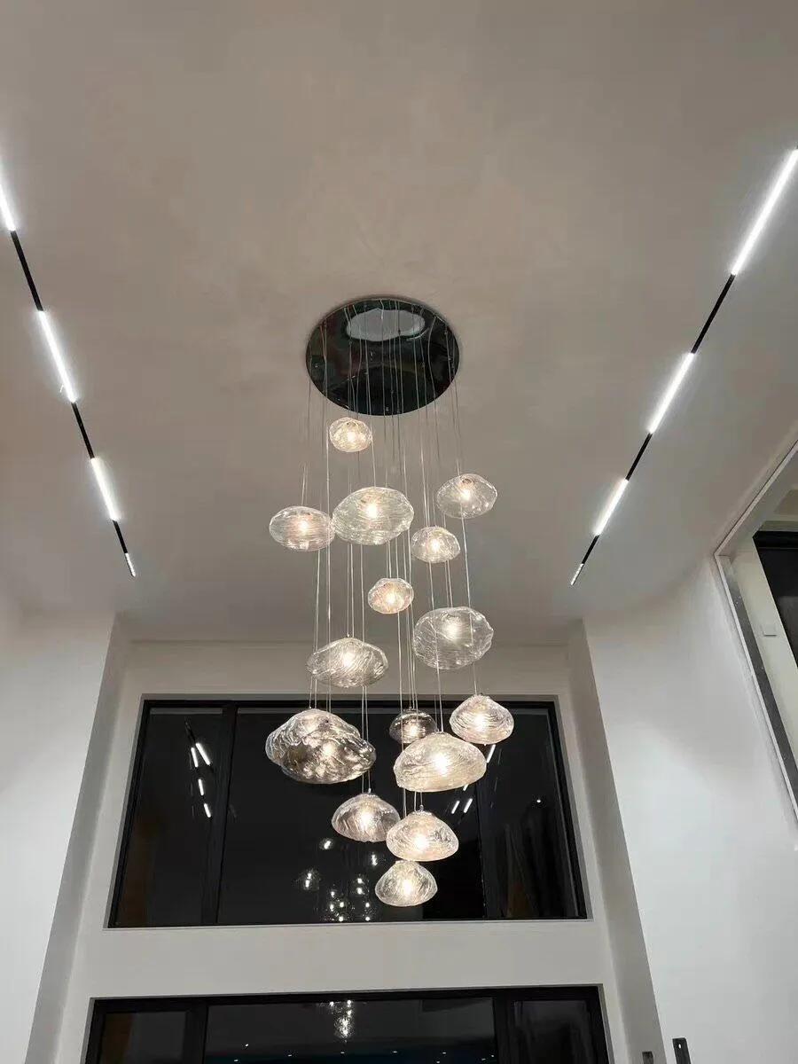 Multi-Head Irregular Glass Bubble Chandelier M79 | Chandeliers | SIMIG ...