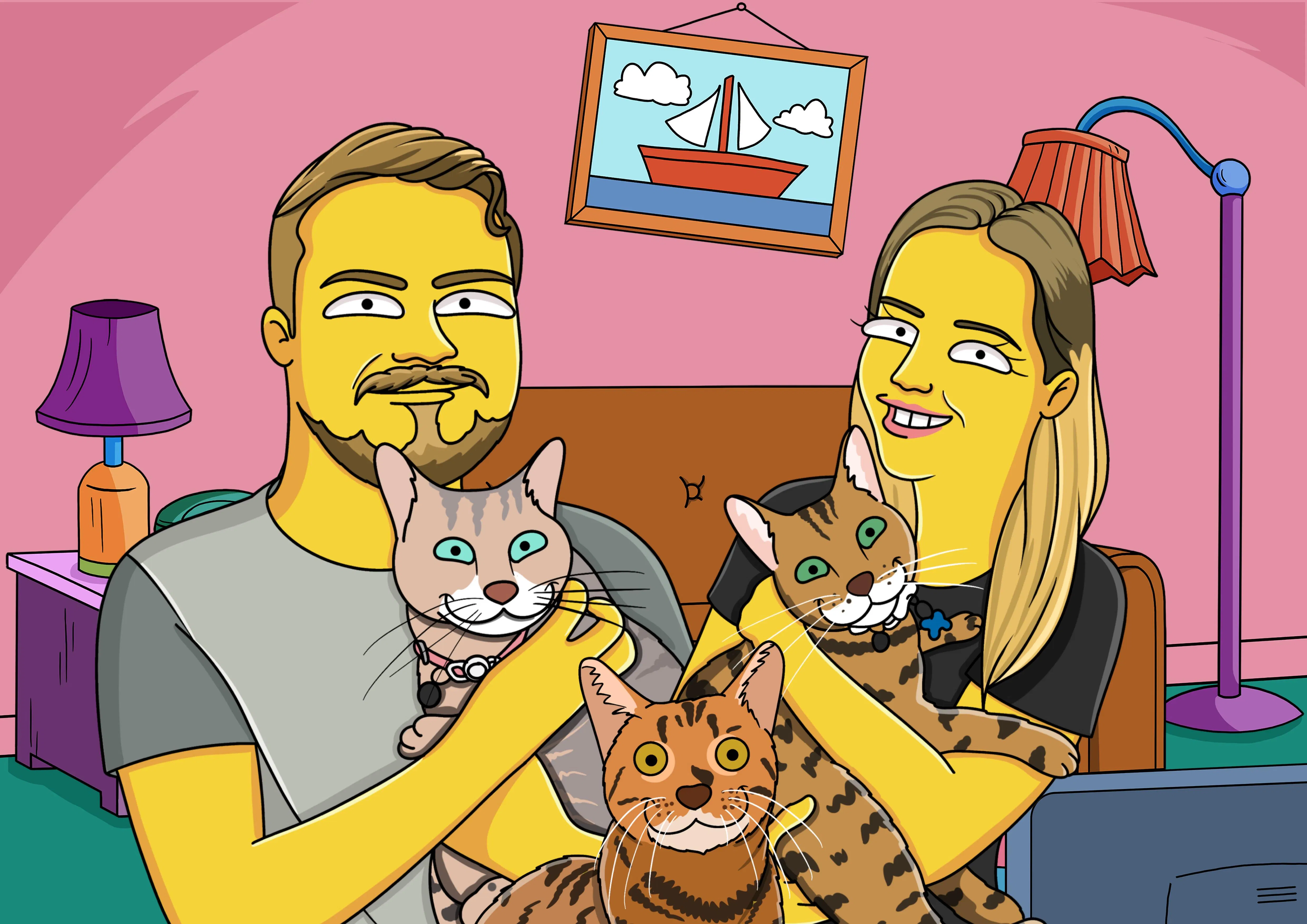 Simpsonize Me | Hand-Drawn Yellow Portraits