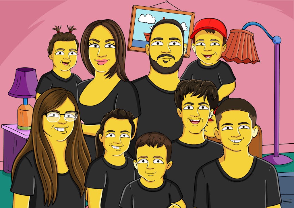 Simpsonize Me | Hand-Drawn Yellow Portraits