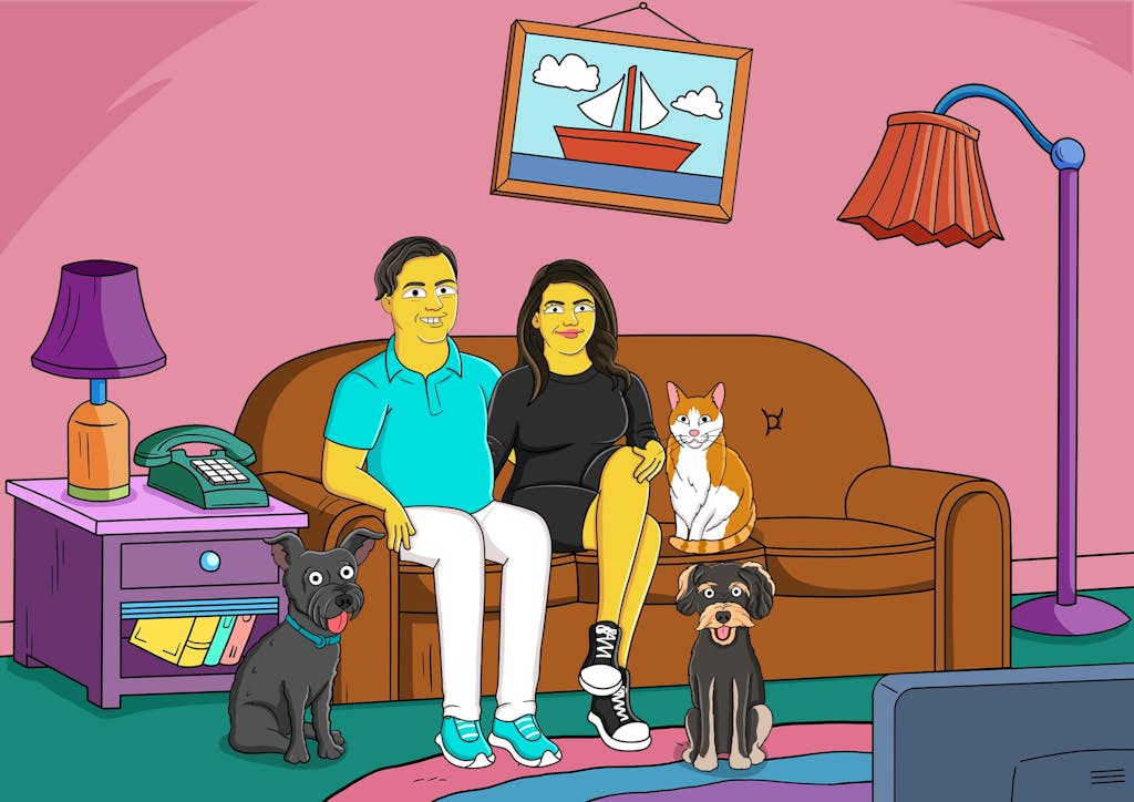 Simpsonize Me | Hand-Drawn Yellow Portraits