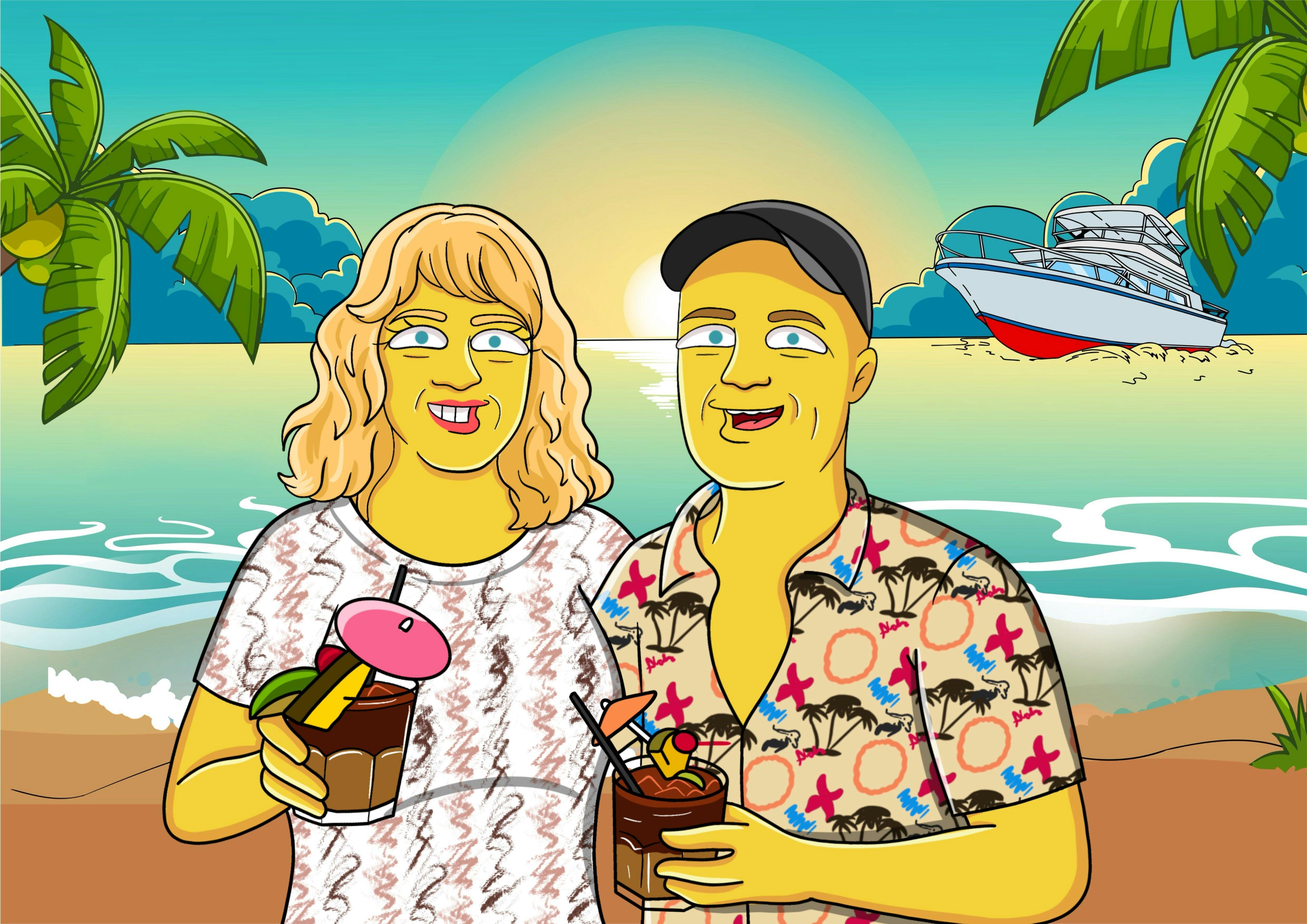 Simpsonize Me | Hand-Drawn Yellow Portraits