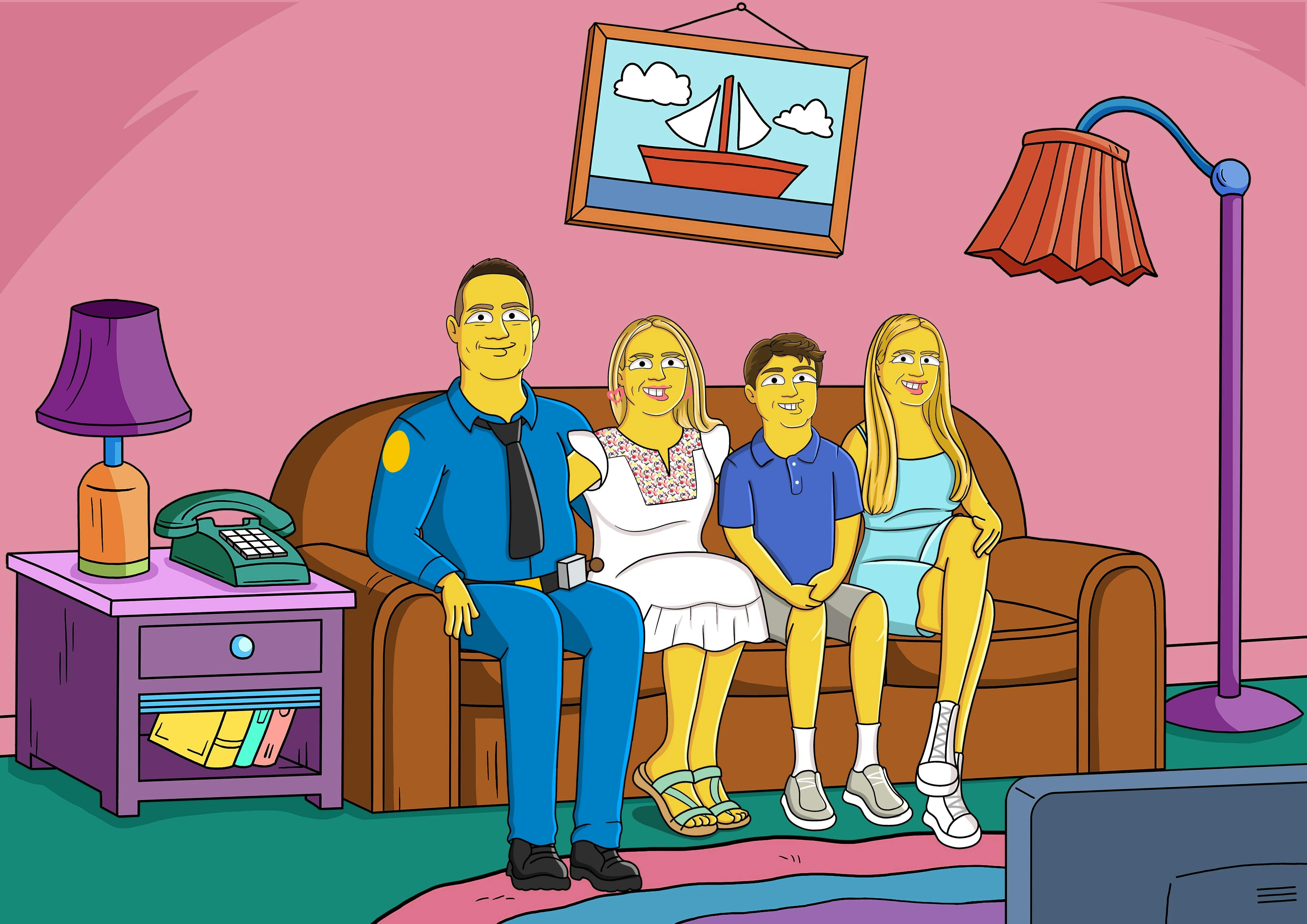 Simpsonize Me | Hand-Drawn Yellow Portraits