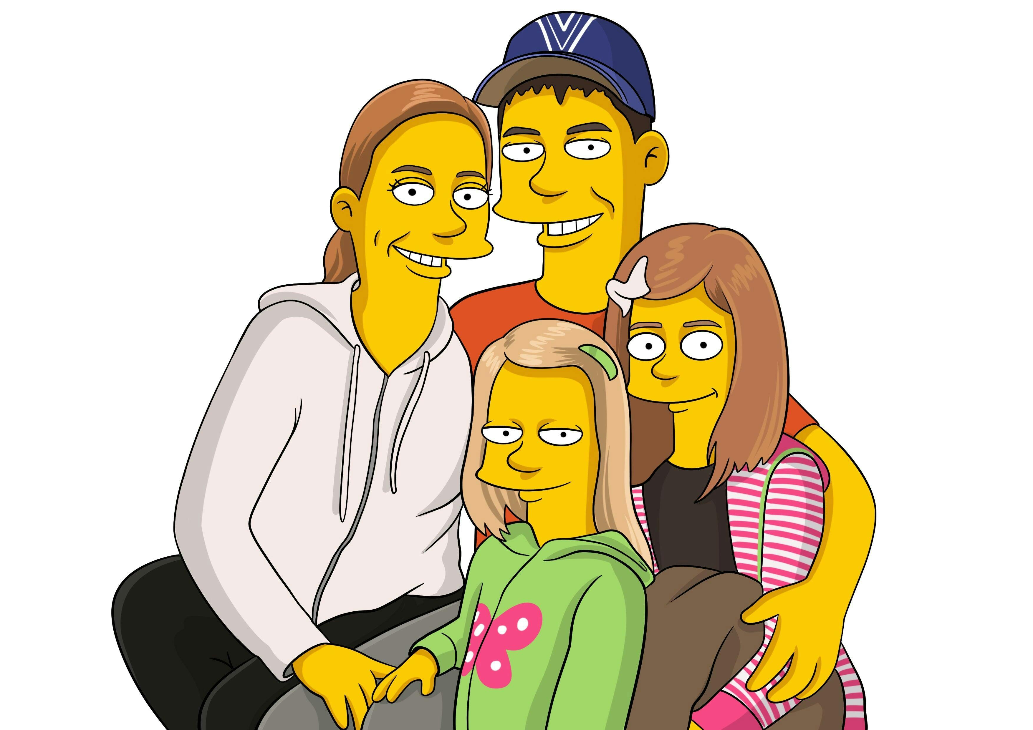 Simpsonize Me | Hand-Drawn Yellow Portraits