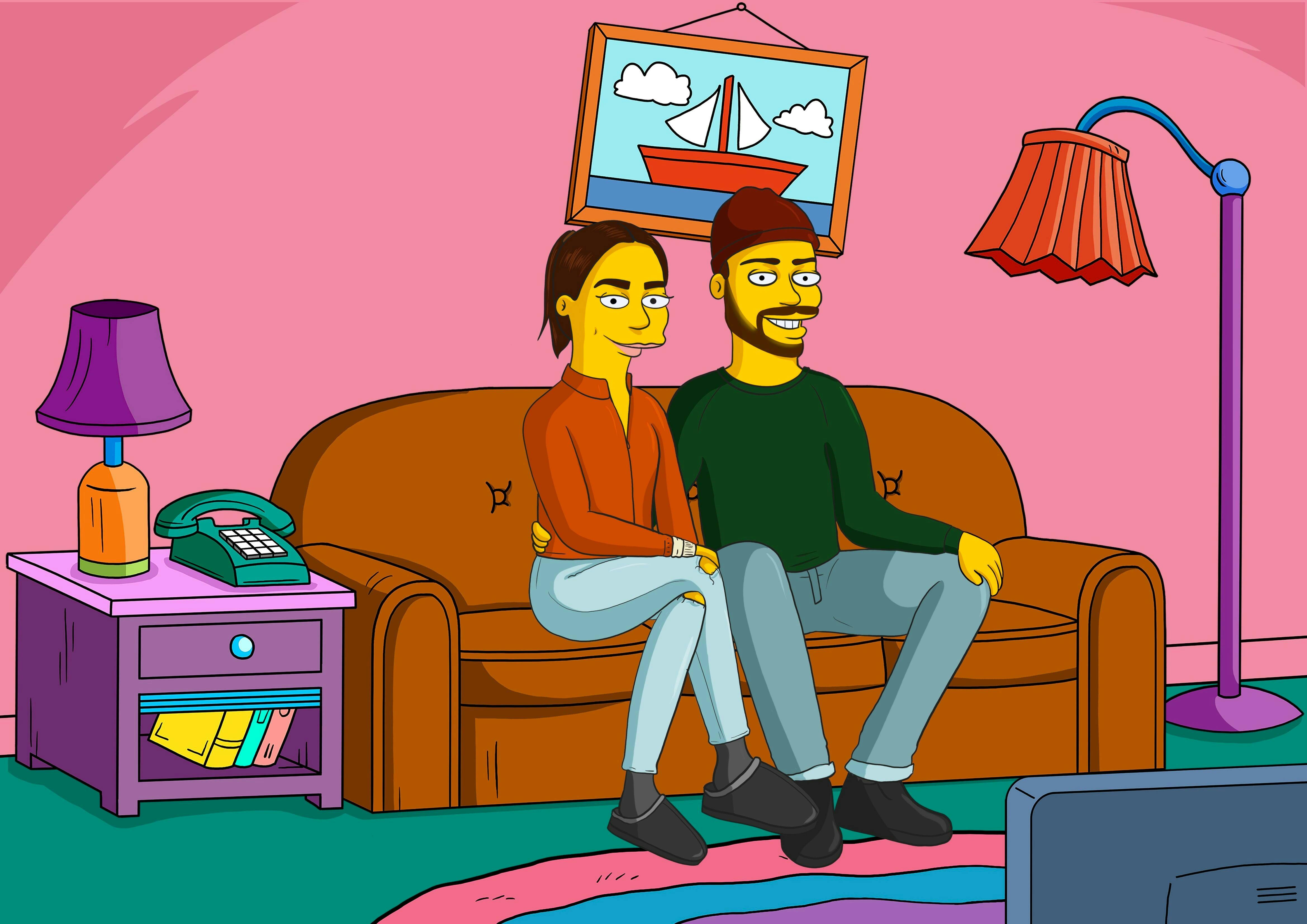 Simpsonize Me | Hand-Drawn Yellow Portraits