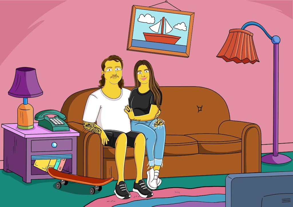 Original Custom Simpsons Portrait - Simpsonize Me