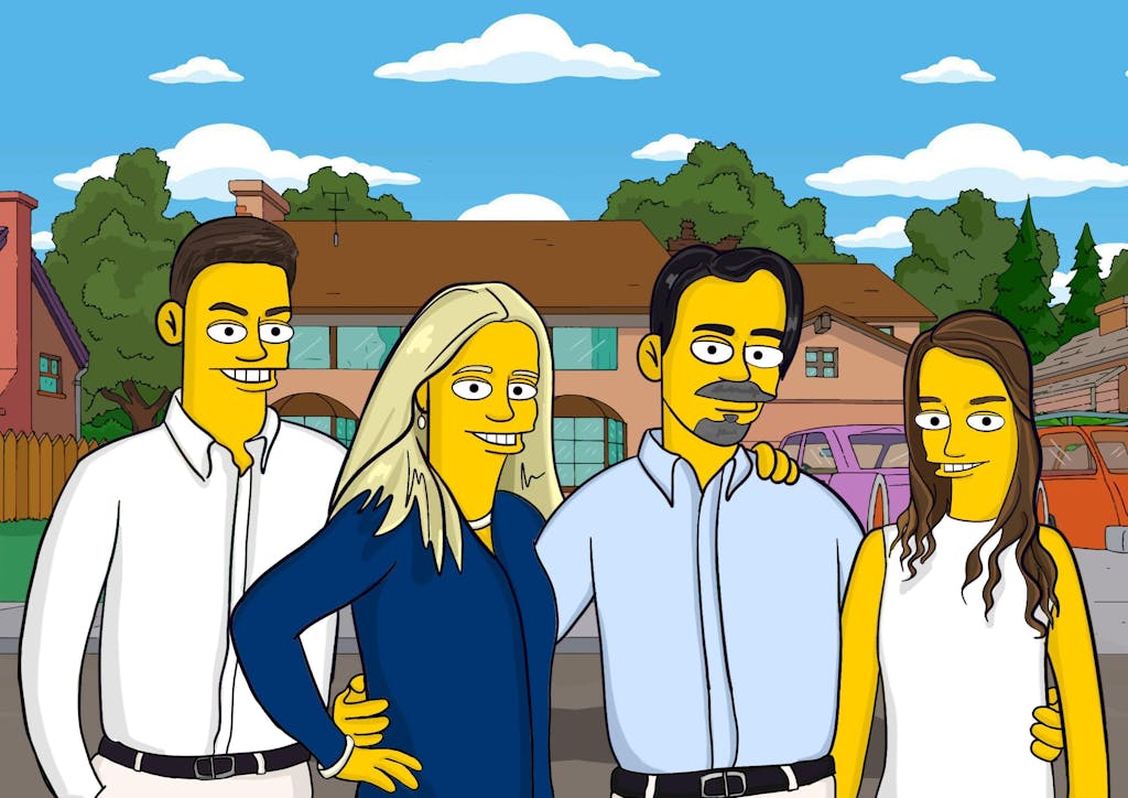 Turn Your Family into Simpsons with Our Custom Portraits – Simpsonize Me
