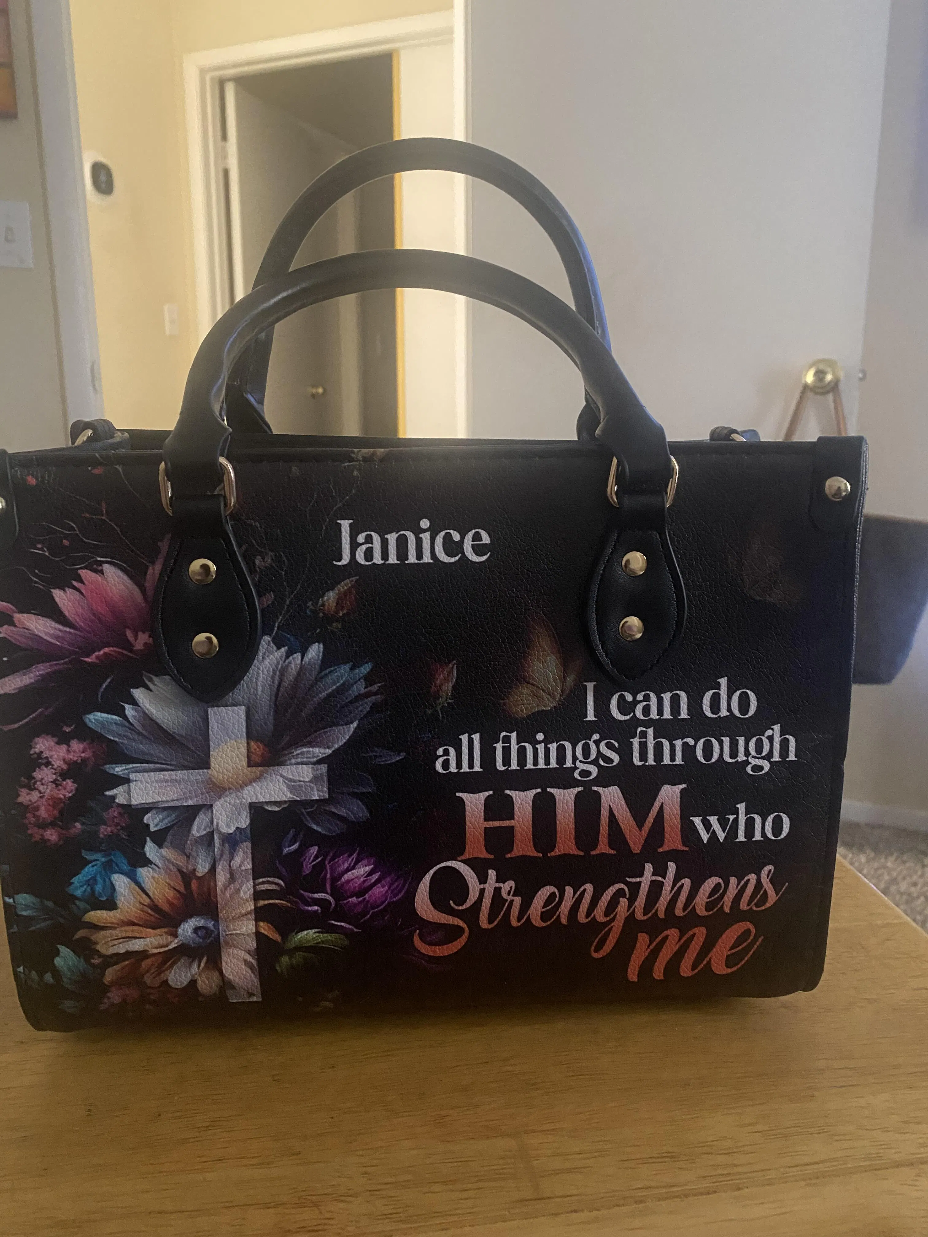 I Am The Storm - Personalized Leather Handbag SB23 – Sistabag