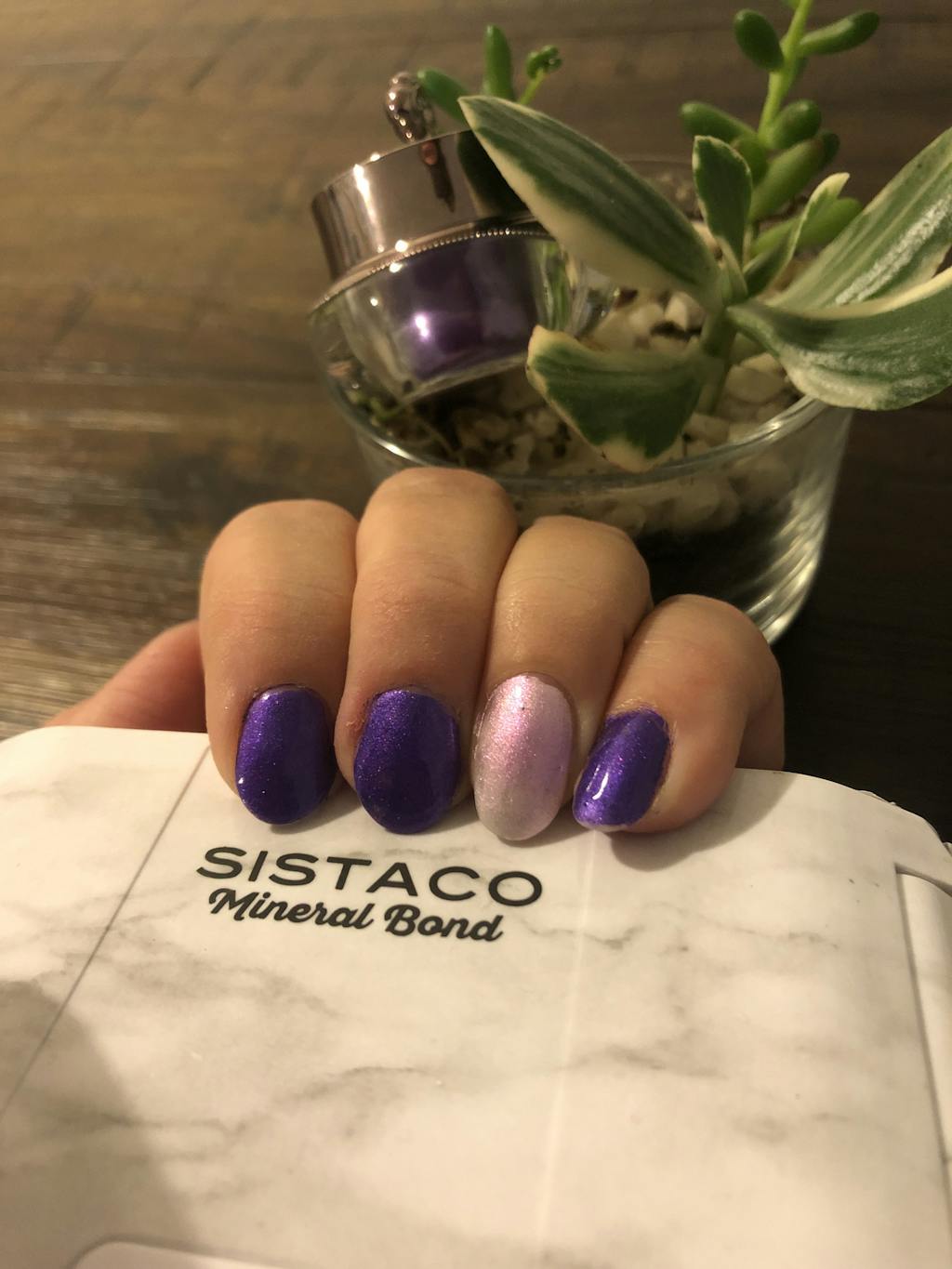 Sistaco Amethyst Colour Nail Powder | Mineral Bond® – Sistaco™