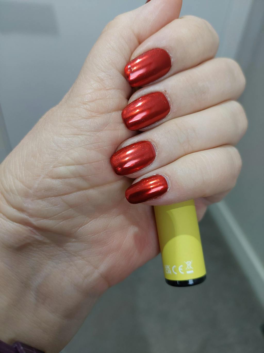 Red - Metallic Nail Powder