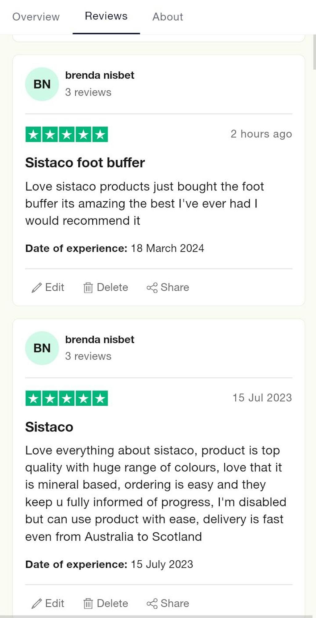 Nanocrystal Foot Buffer