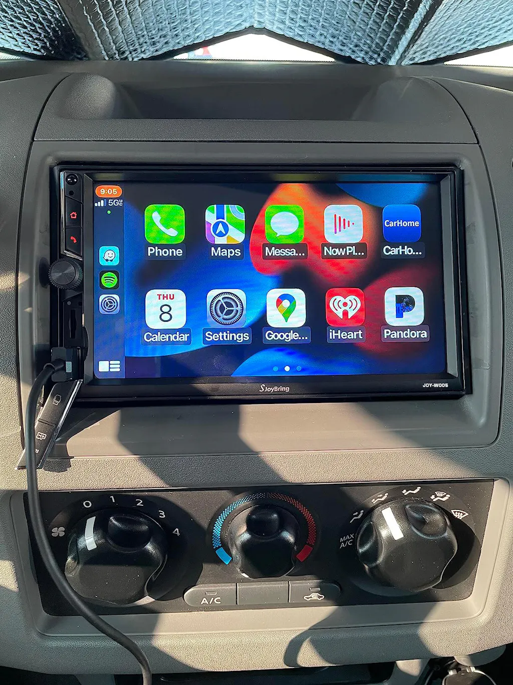 JOY-W005 - Double Din Car Stereo with Wireless Apple Carplay, Android ...