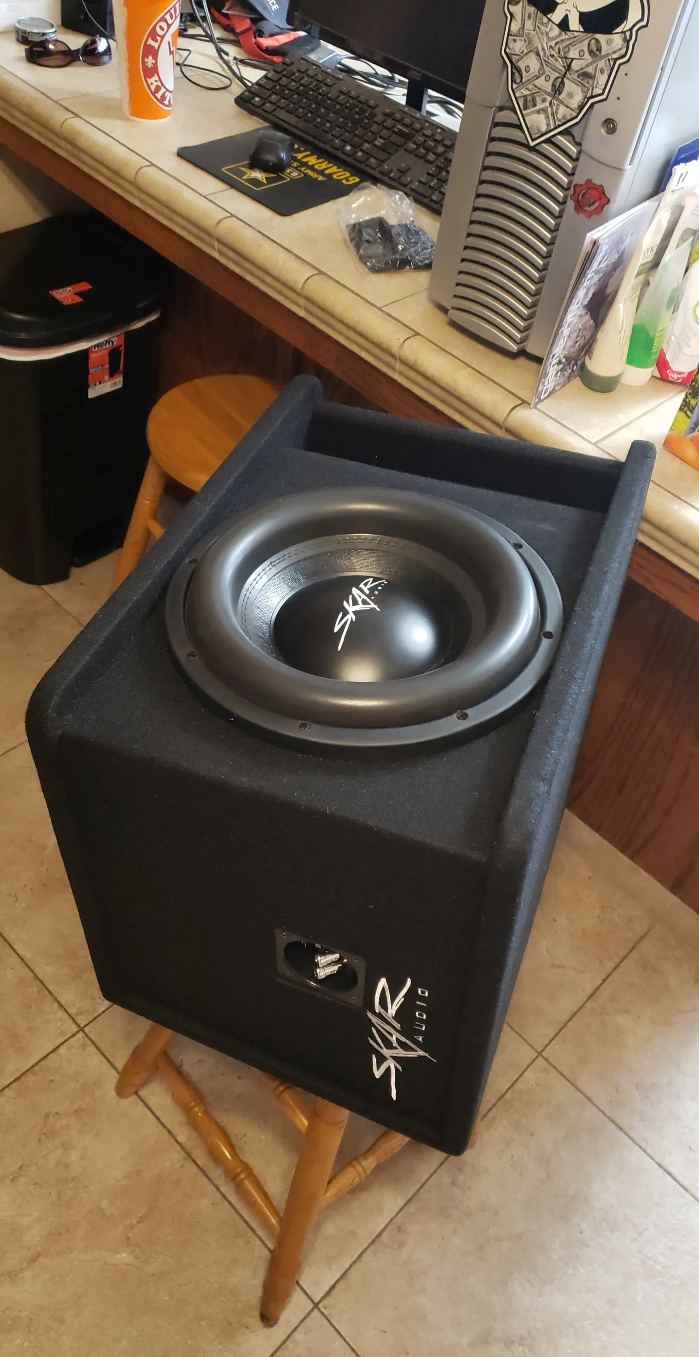 Skar Audio - SK1X12V | Single 12" Ported Universal Fit Subwoofer Box