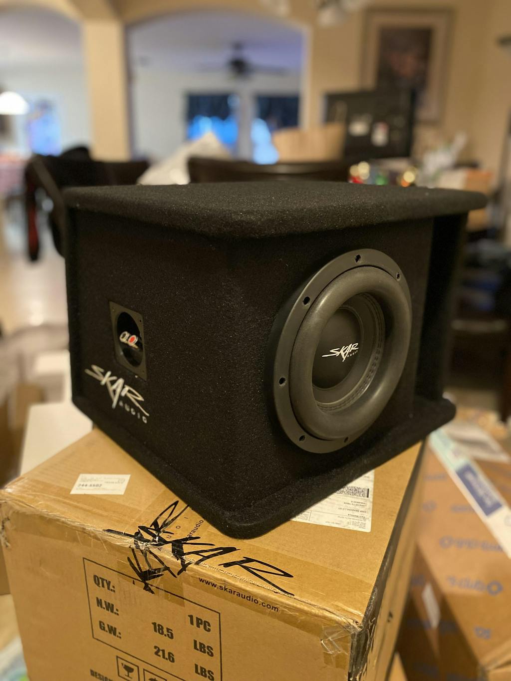 Skar Audio - SK1X8V | Single 8" Ported Universal Fit Subwoofer Box