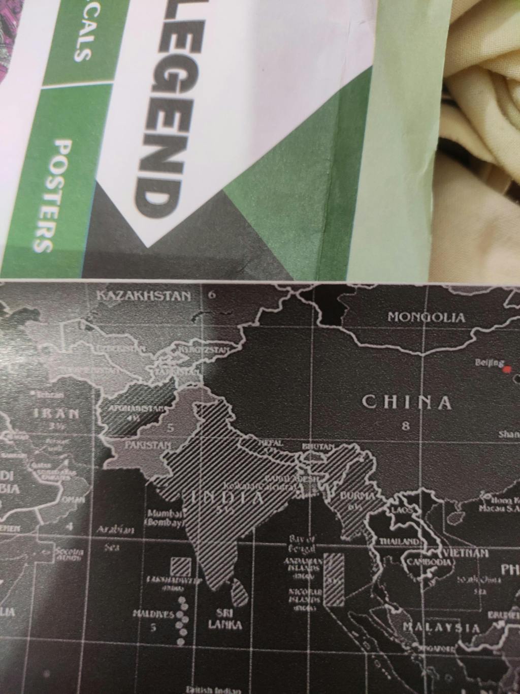 Full Panel Laptop Skin - World Map Black – SkinsLegend