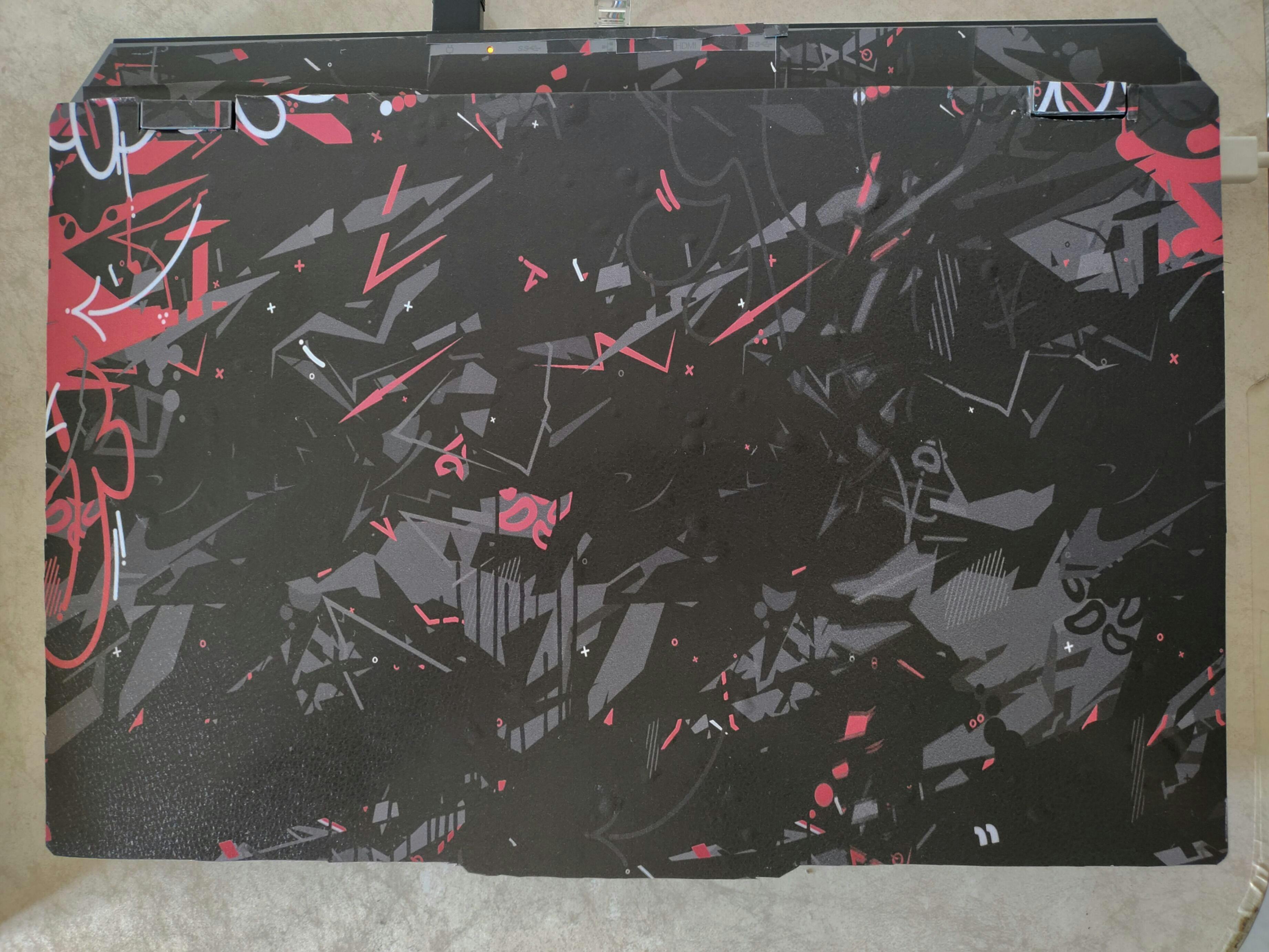 Laptop Skin - Black Red Graffiti for 15.6 inch Laptop – SkinsLegend