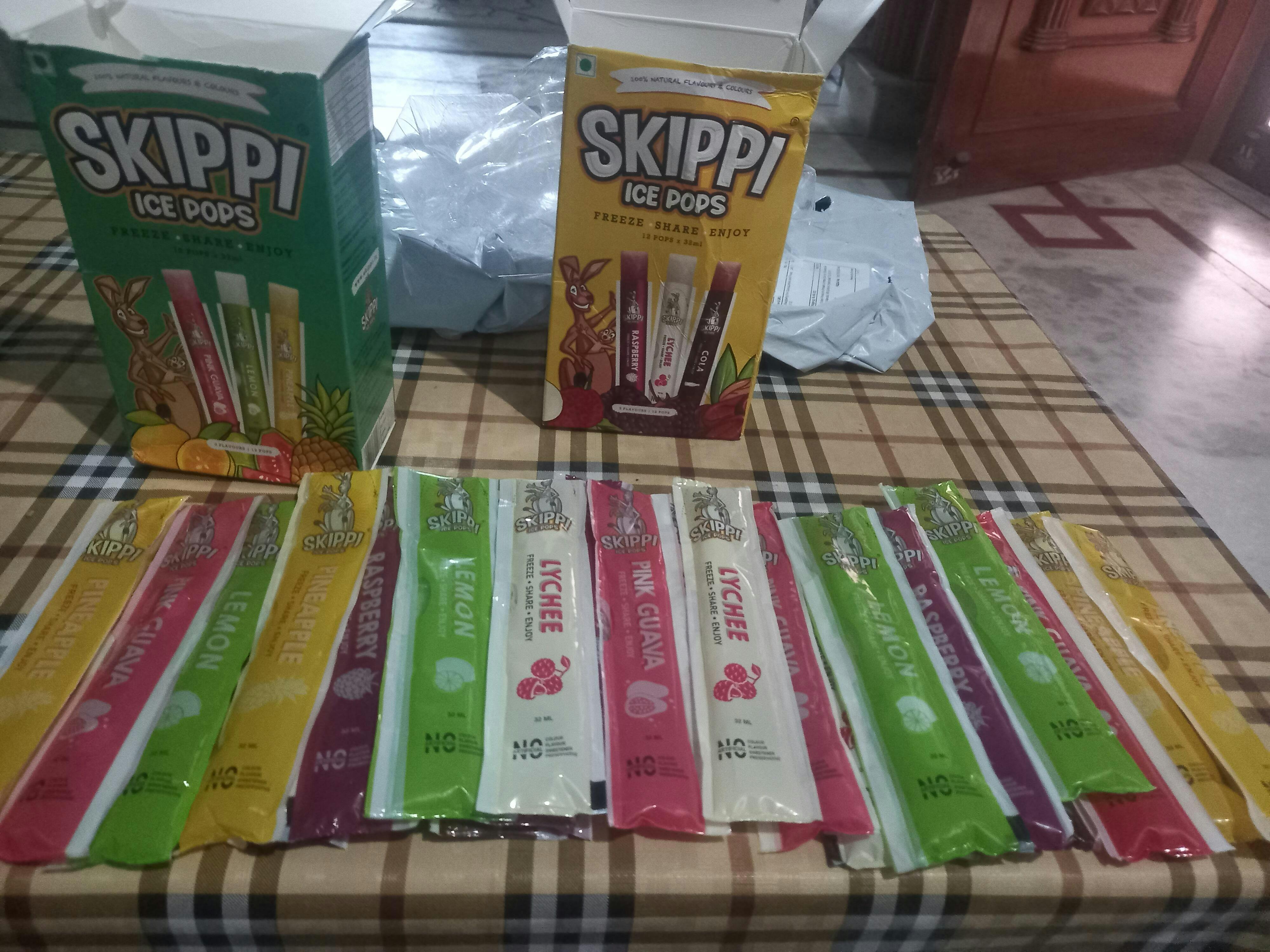 Order Combo of Six Flavour Skippi Natural Icepops - Skippi