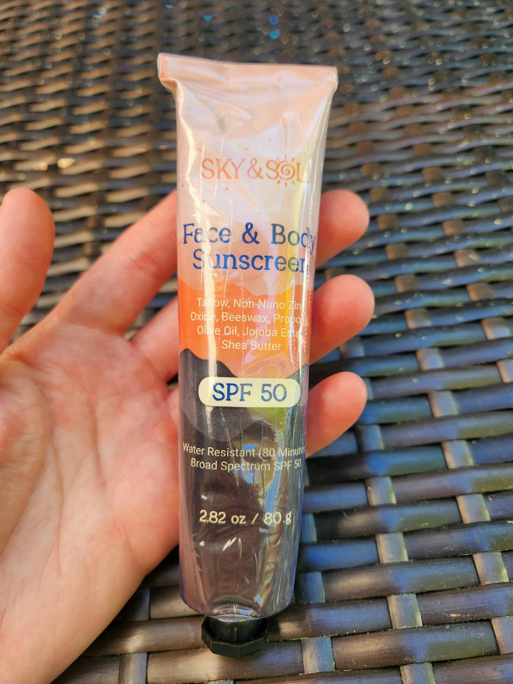 Sky and Sol Sunscreen SPF 50 | All-Natural, Edible-Grade Skincare