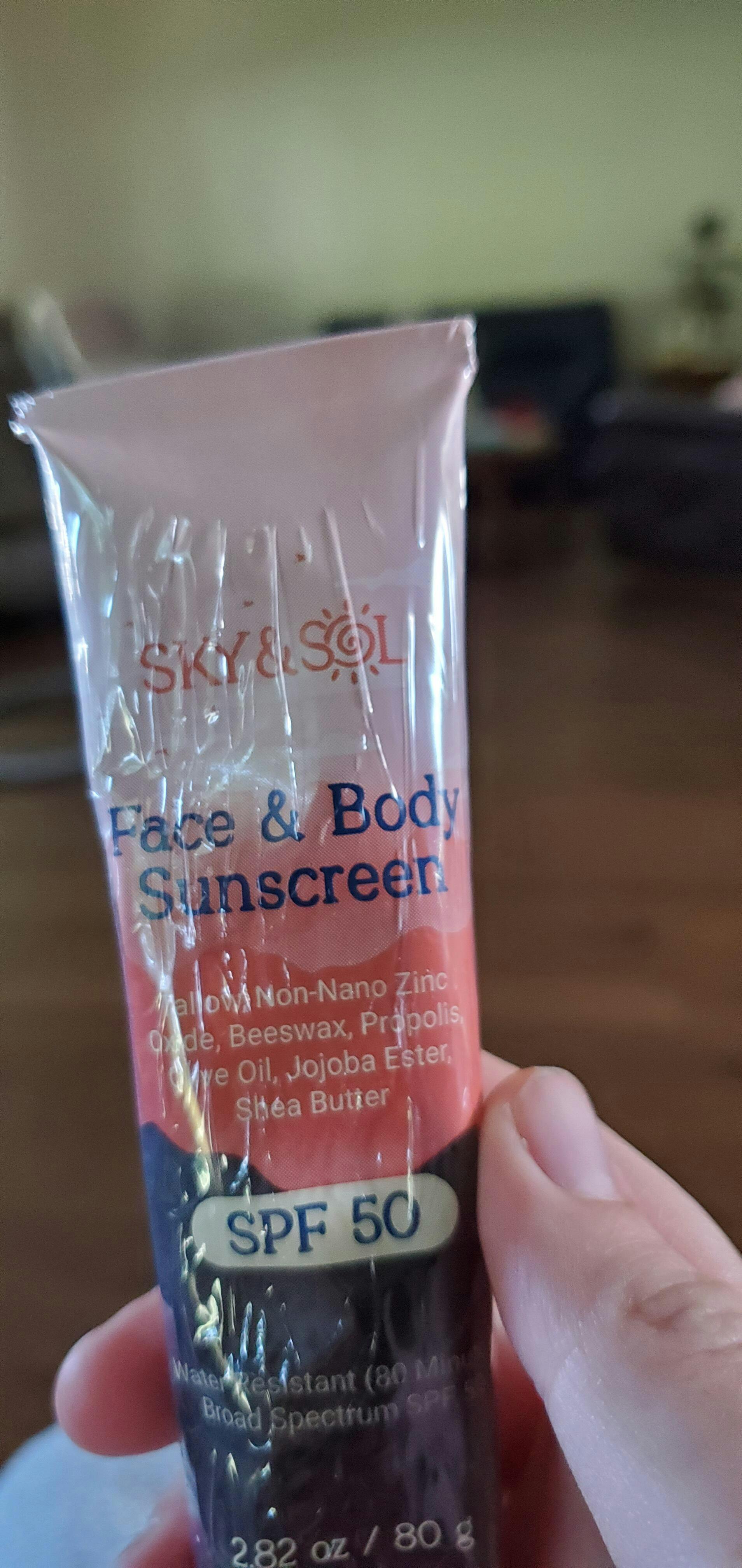 Sky and Sol Sunscreen SPF 50 | All-Natural, Edible-Grade Skincare