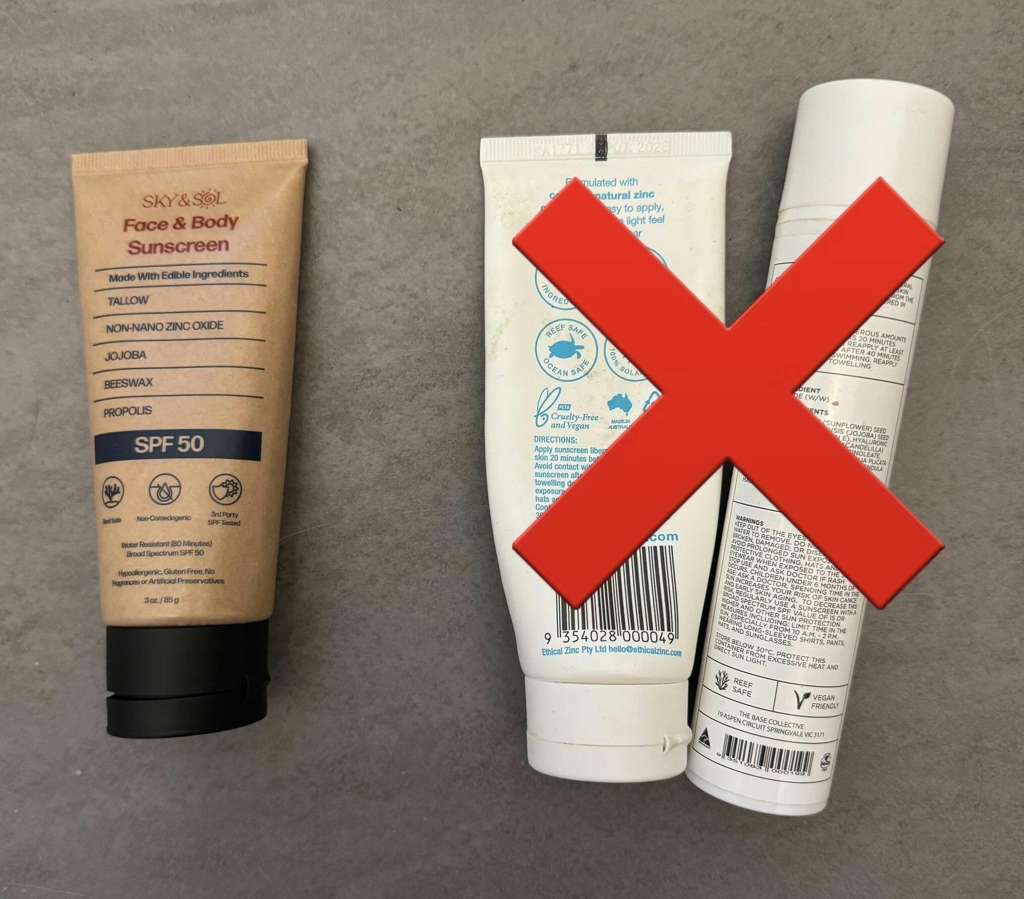 Sky and Sol Sunscreen SPF 50 | All-Natural, Edible-Grade Skincare